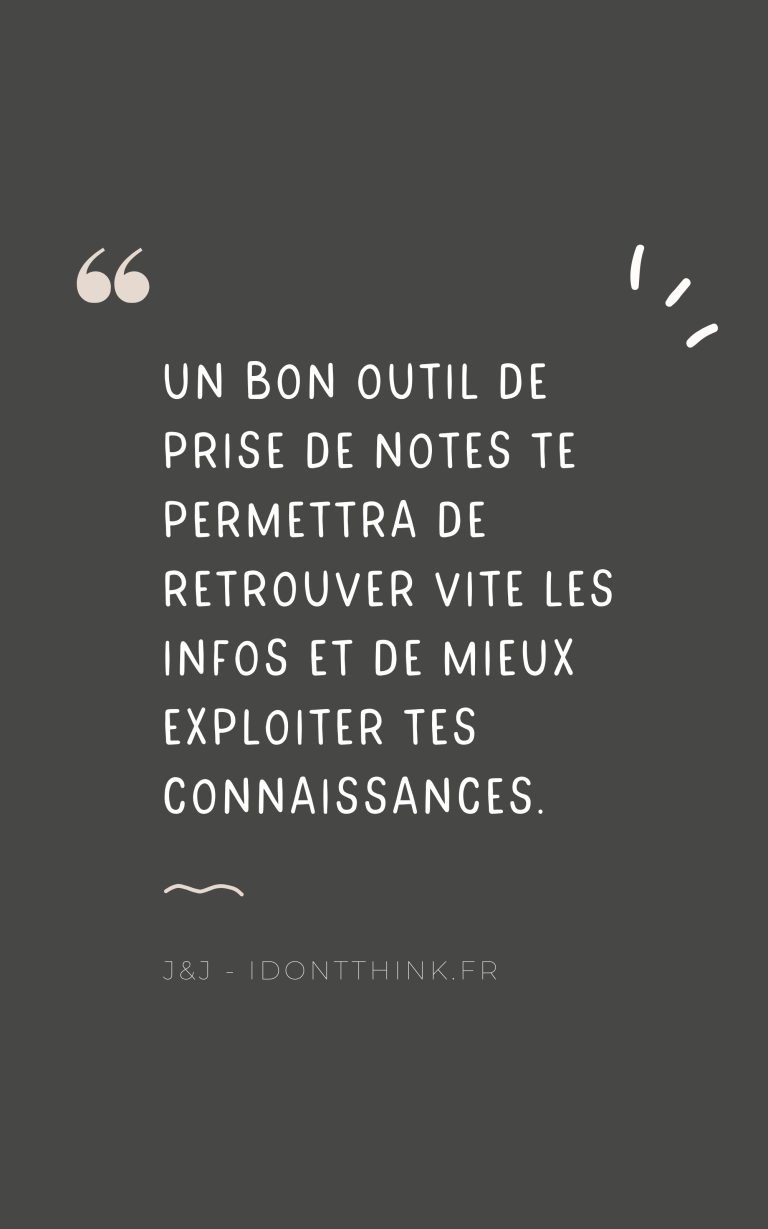 Les 5 meilleurs outils pour la prise de notes